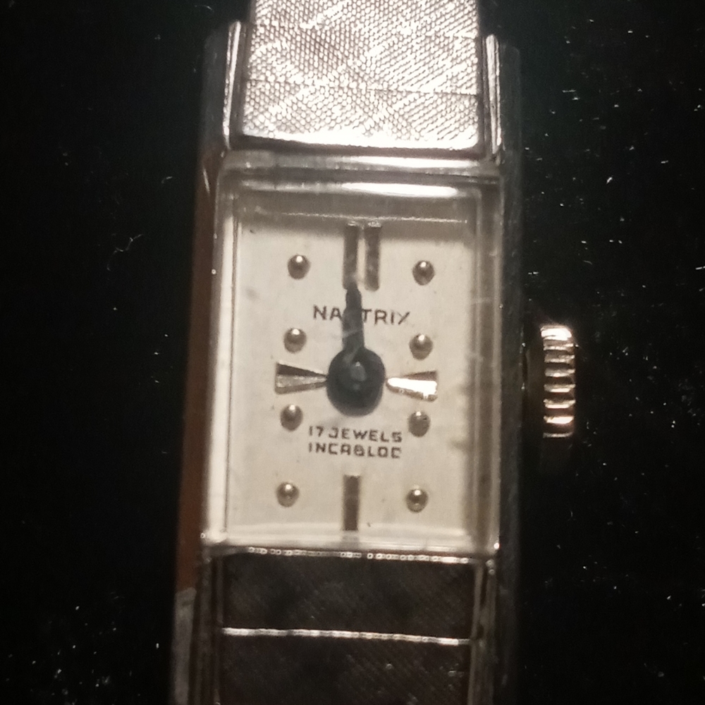 Vintage 10k Rpg Nastrix 17 Jewel Incabloc Woman's Wat… - Gem